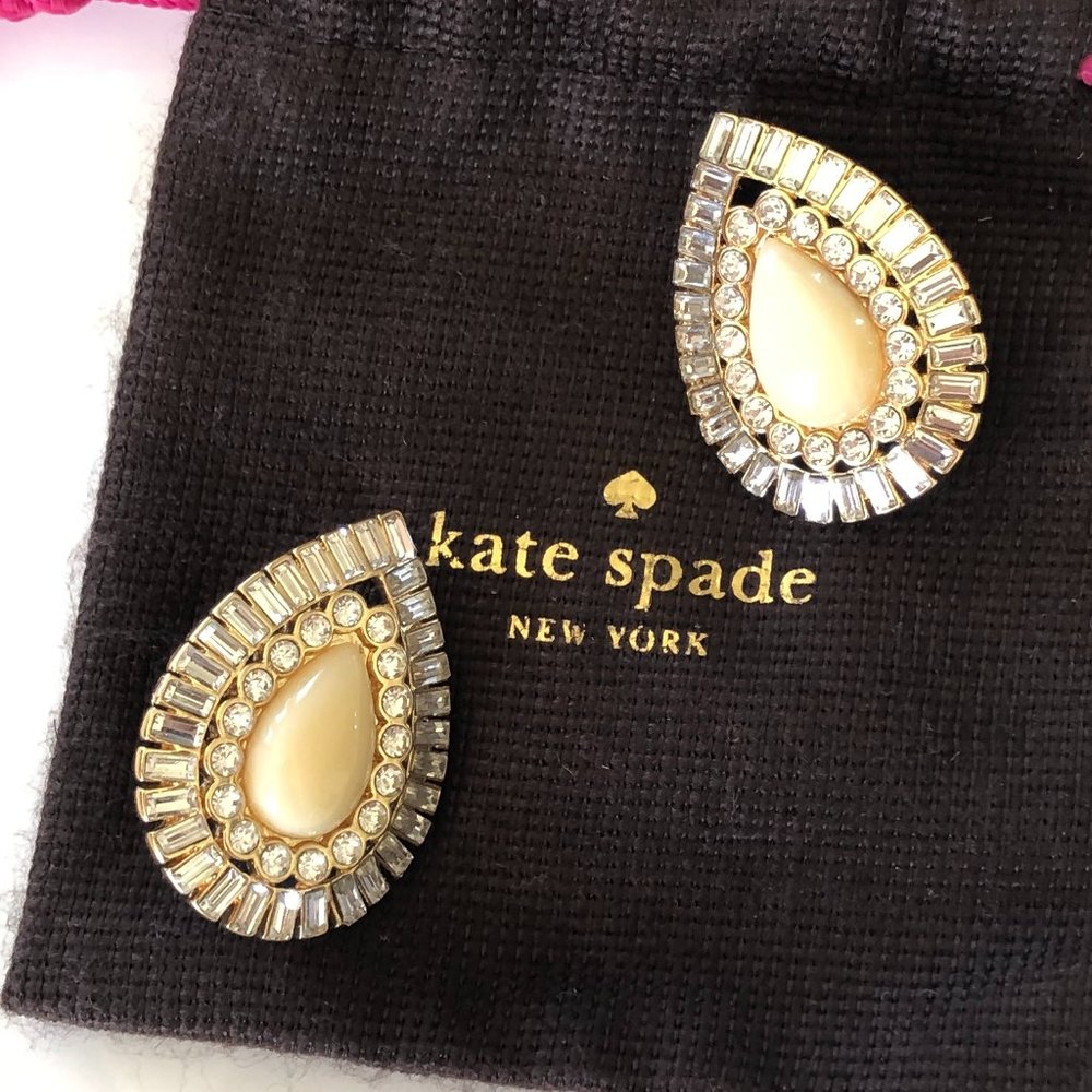 Kate Spade Vintage Stunning Crystal Earrings - Gem